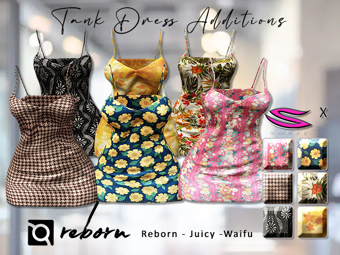 Second Life Marketplace - ::Smexy:: Tank Dress Pattern Pack